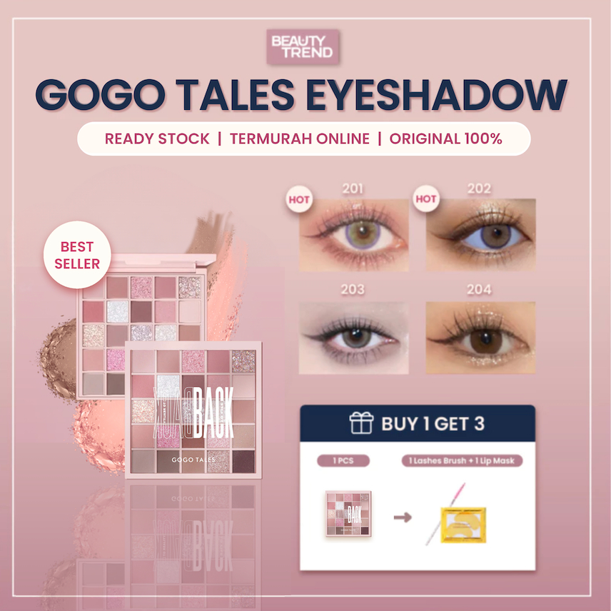 Jual [BPOM ORI] Gogo Tales Eyeshadow Palette 25 Colors Play Color ...