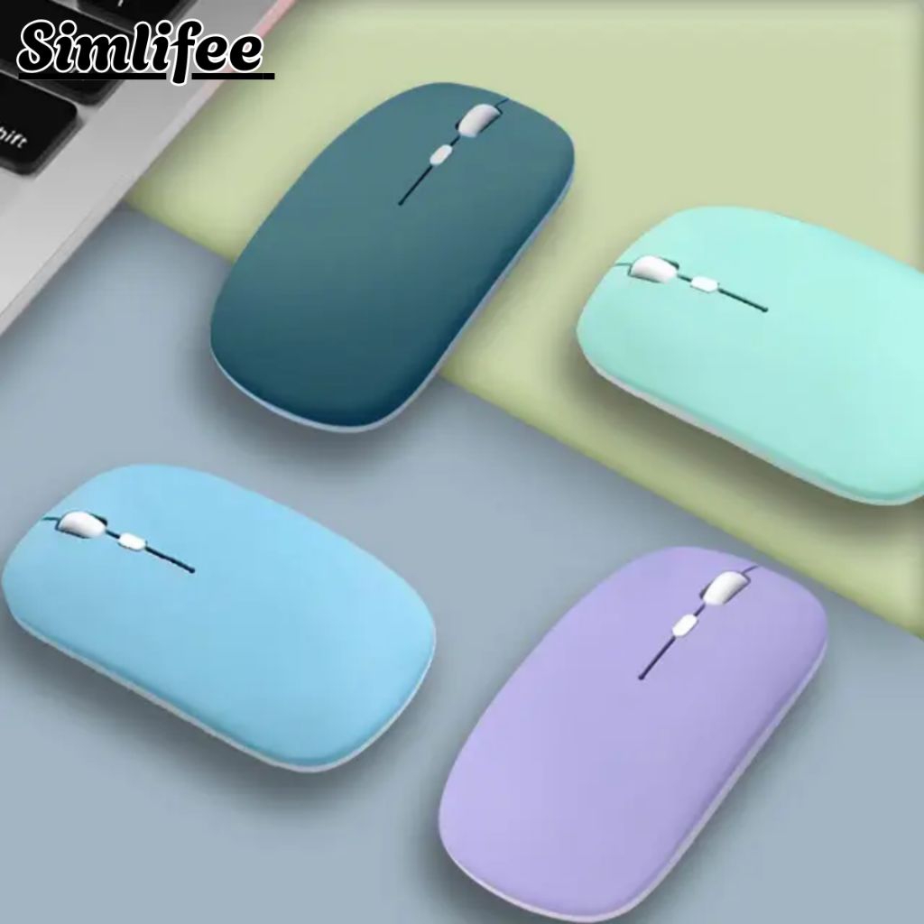Jual Mouse Wireless Rechargeable Silent Click Slim 2.4G Wireless ...