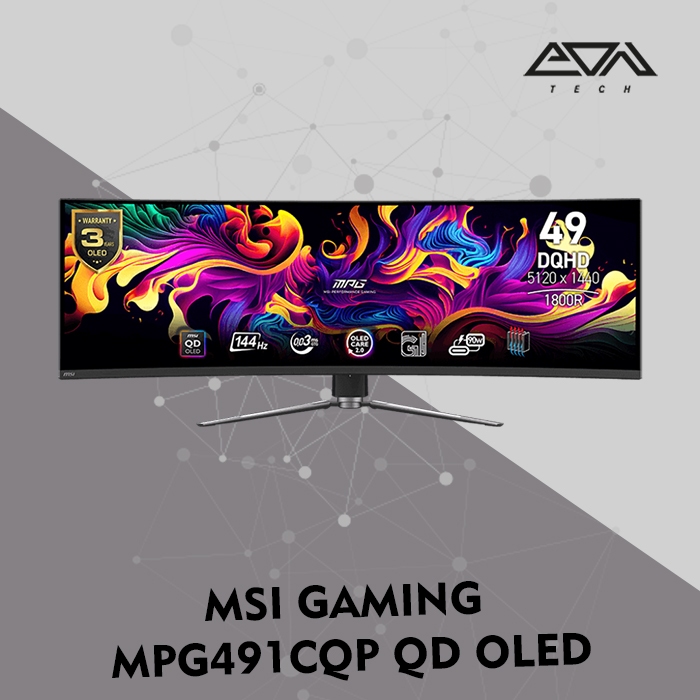 Jual MSI GAMING MPG491CQP QD OLED Monitor (49"/Ultrawide Curved/DQHD ...