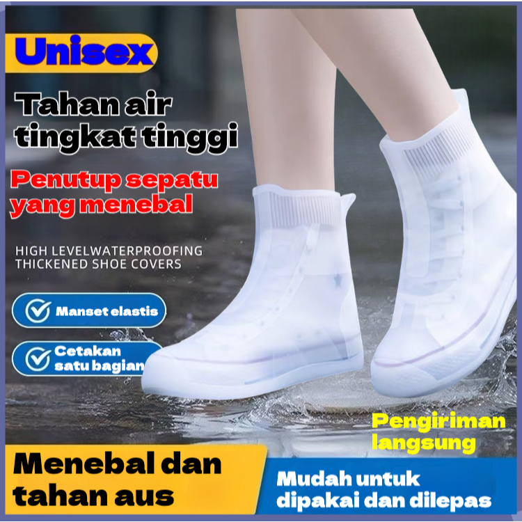 Jual Jas Hujan Sepatu /Sepatu Hujan Tabung Tinggi/Premium Rain Shoes ...