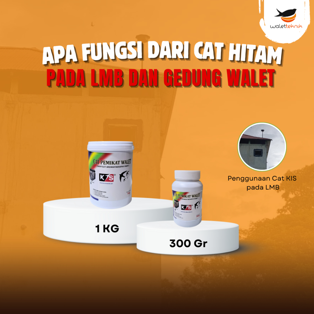 Jual Cat lubang masuk walet Pemikat Walet KIS 1kg LMB | Shopee Indonesia