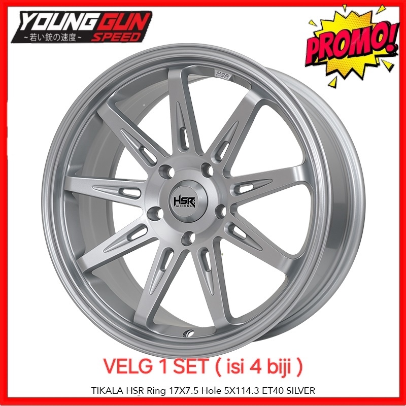 Jual velg mobil daihatsu terios ring 17 tipe TIKALA 9004 HSR wheel r17-75 pcd 5x114,3 ET40 ...