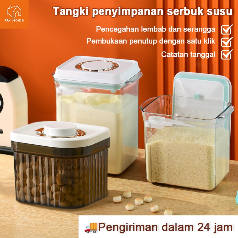 Jual 800ml/1800ml/2400ml Baby Milk Powder Container Portable Formula ...