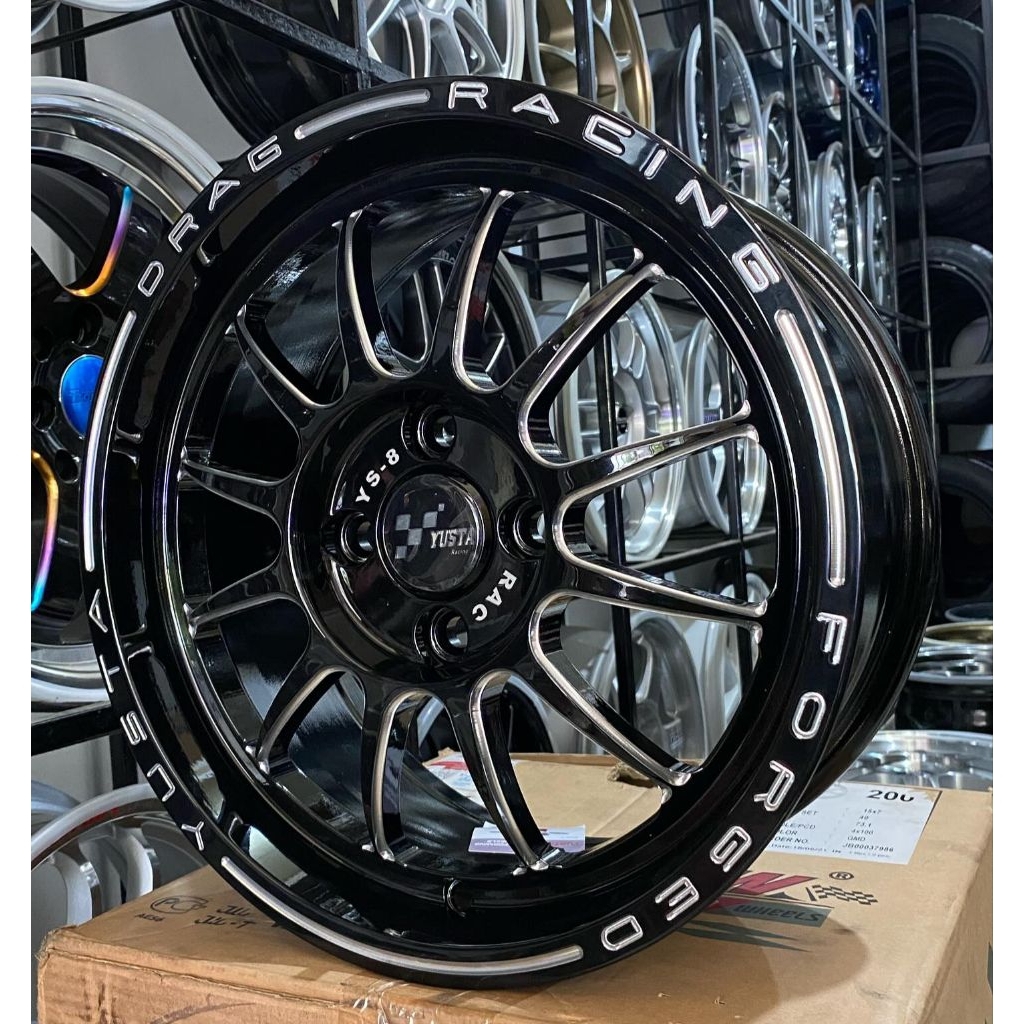 Jual velg mobil RACING YUSTA R15 PCD 4X100 LEBAR 6,5 velg racing ring ...