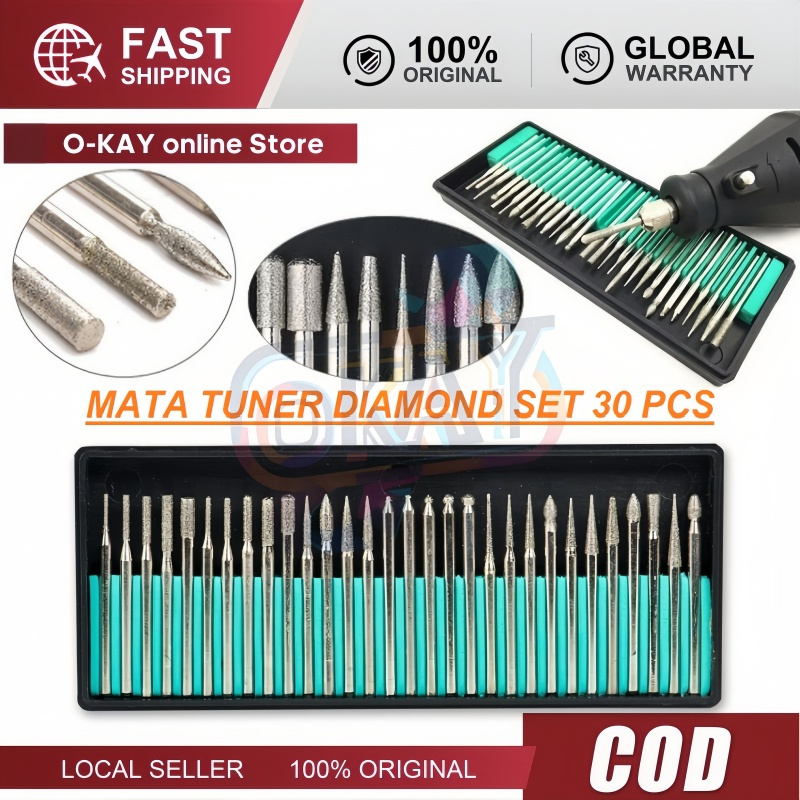 Jual Mata Tuner Diamond Set 30 Pcs - Mata Mini Grinder Diamond - Mata ...