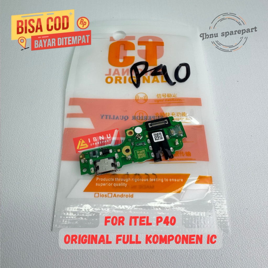 Jual Fleksibel Charger ITEL P40 / P662L ORIGINAL ADA KOMPONEN IC ...