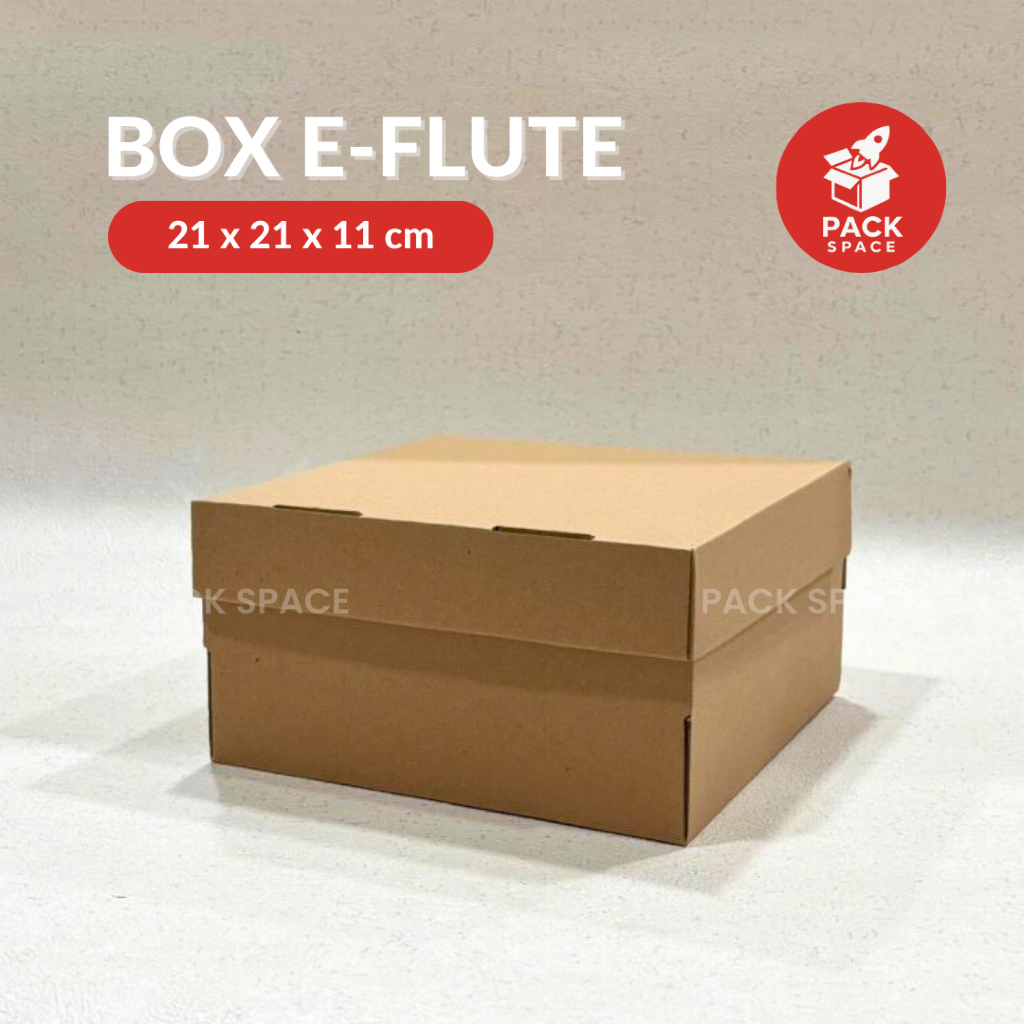 Jual Box Kardus E-Flute Coklat Untuk Packaging Olshop Sovenir Baju ...