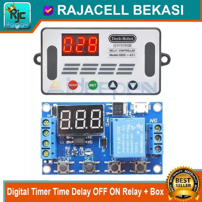 Jual Digital Timer Time Delay OFF ON Relay pewaktu alat Mesin Waktu ...