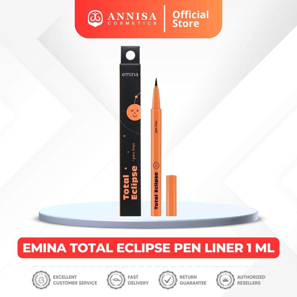 Jual Emina Total Eclipse Pen Liner 1 mL - Eyeliner Hitam Waterproof Tahan Hingga 12 Jam dan ...
