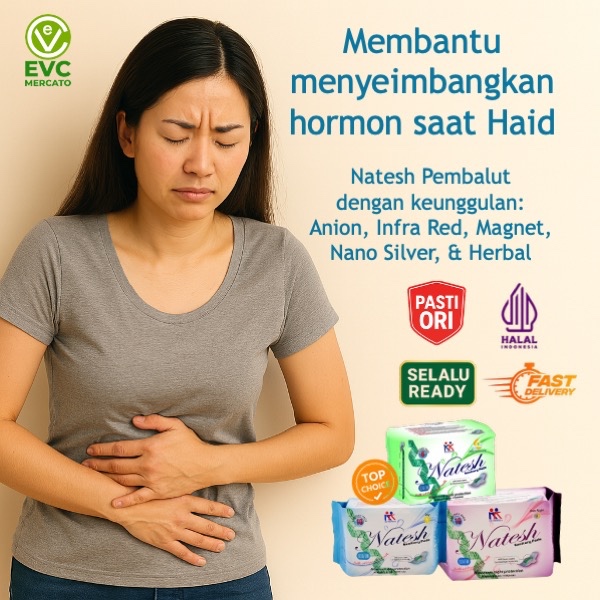 Jual Natesh Pembalut Herbal Anion untuk Haid Lancar & Sehat | Membantu ...
