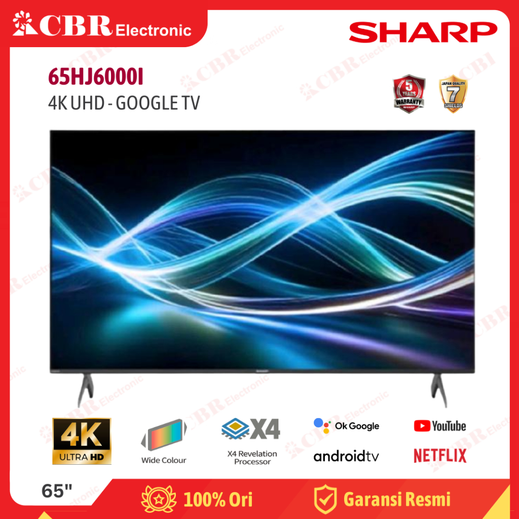 Jual TV SHARP 65 Inch LED 65HJ6000I (4K UHD – Google TV) | Shopee Indonesia