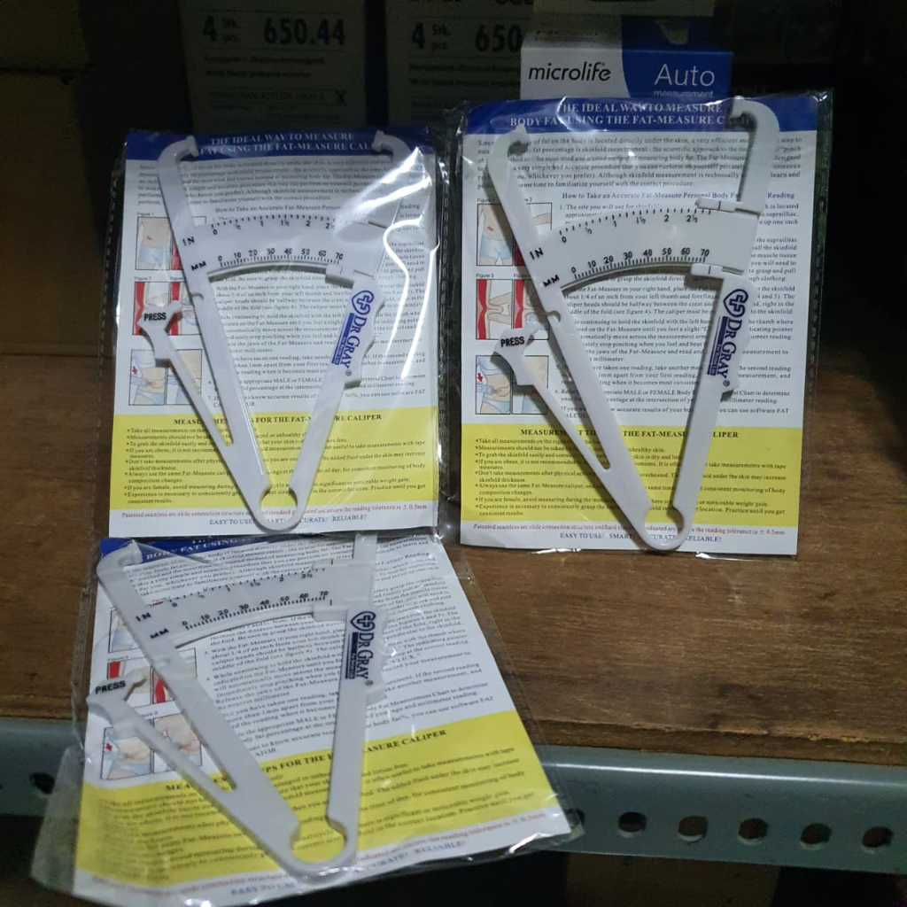 Jual DR Gray Skinfold caliper Body Fat Tester / Pengukur lemak Asli DR ...
