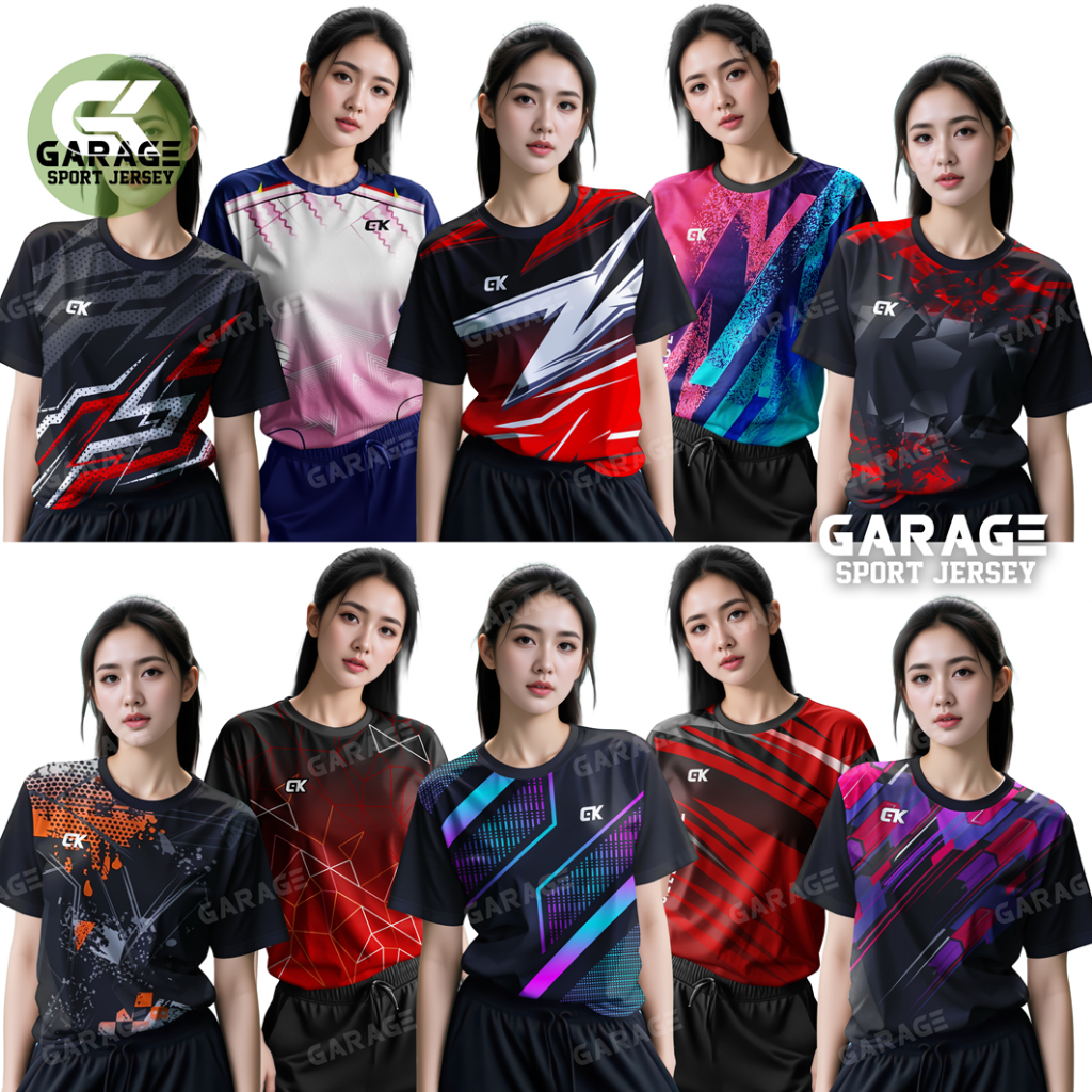 Jual KAOS VOLLY WANITA BAJU VOLLY BAJU BADMINTON CEWEK BAJU VOLI ...