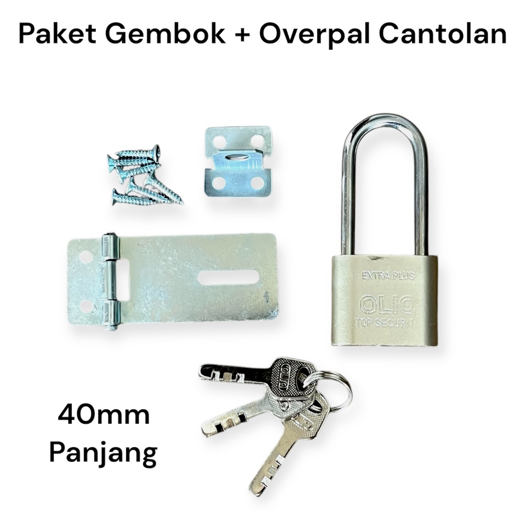 Jual Paket Overval Plat Cantolan Gembok Tebal Galvanis / Paket Gembok ...
