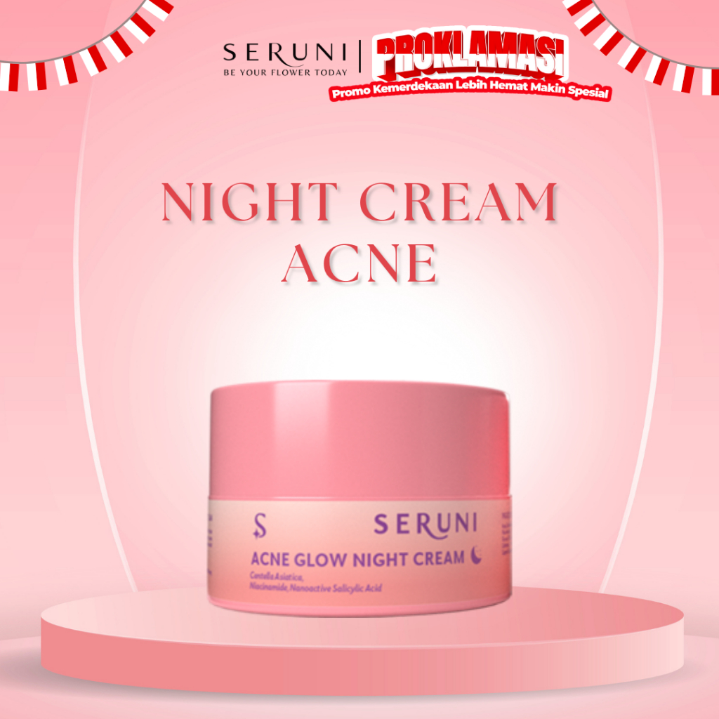 Jual Seruni – Satuan Acne Night Cream – Membantu Mengurangi Minyak ...