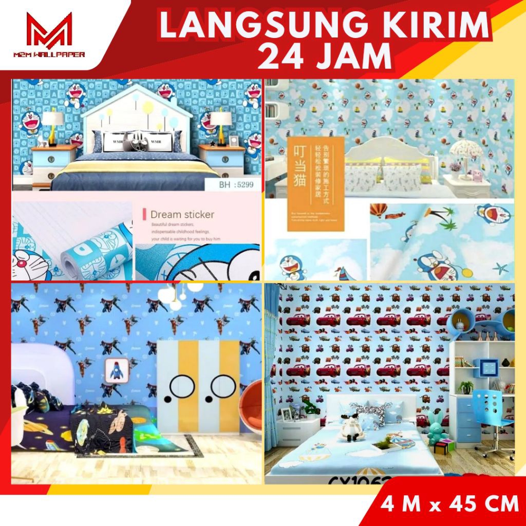 Jual Wallpaper Dinding Kamar Anak Aesthetic [ M2M WALLPAPER ] Wallpaper ...