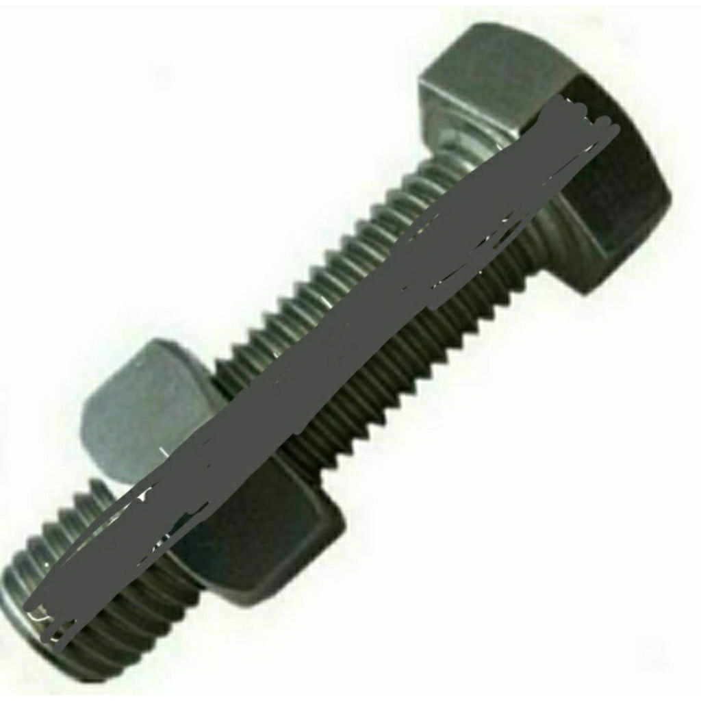 Jual Baut 10 drat kasar panjang 2,5cm Baut mur unc 1/4×1 | Shopee Indonesia