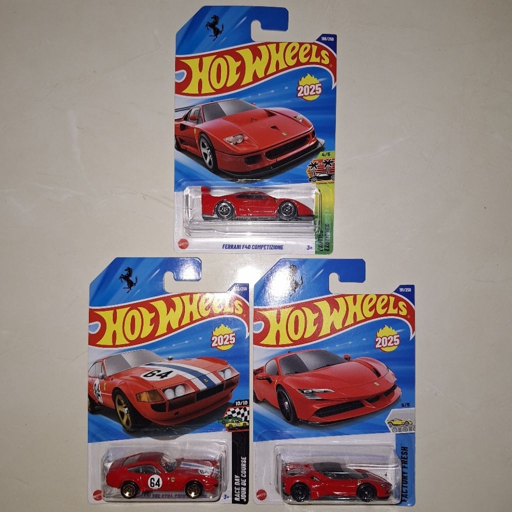 Jual Hot Wheels Ferrari F40 Competizione, Ferrari 365 GTB4 Competizione ...