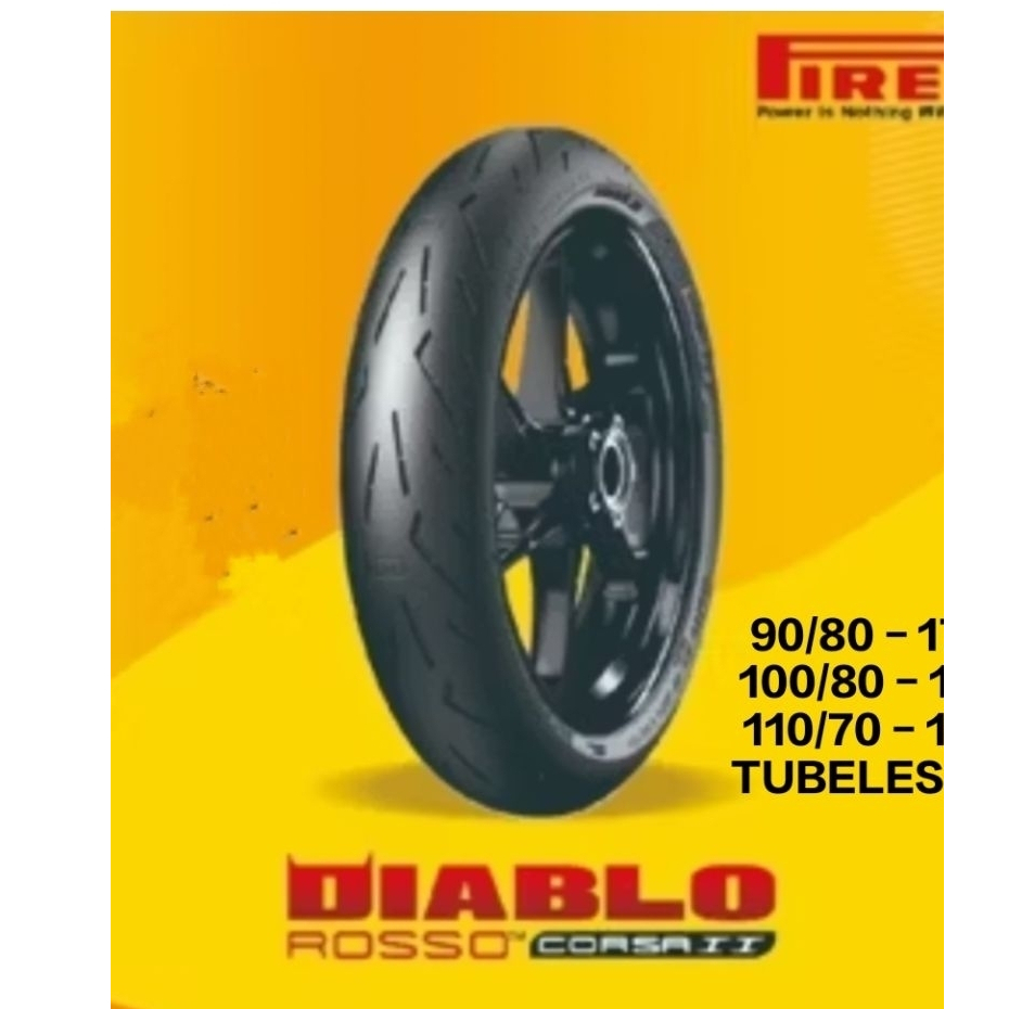 Jual Ban luar Pirelli Racing Soft Compound Diablo Rosso Corsa 2 ukuran 90/80-14 90/80-17 100/80 ...