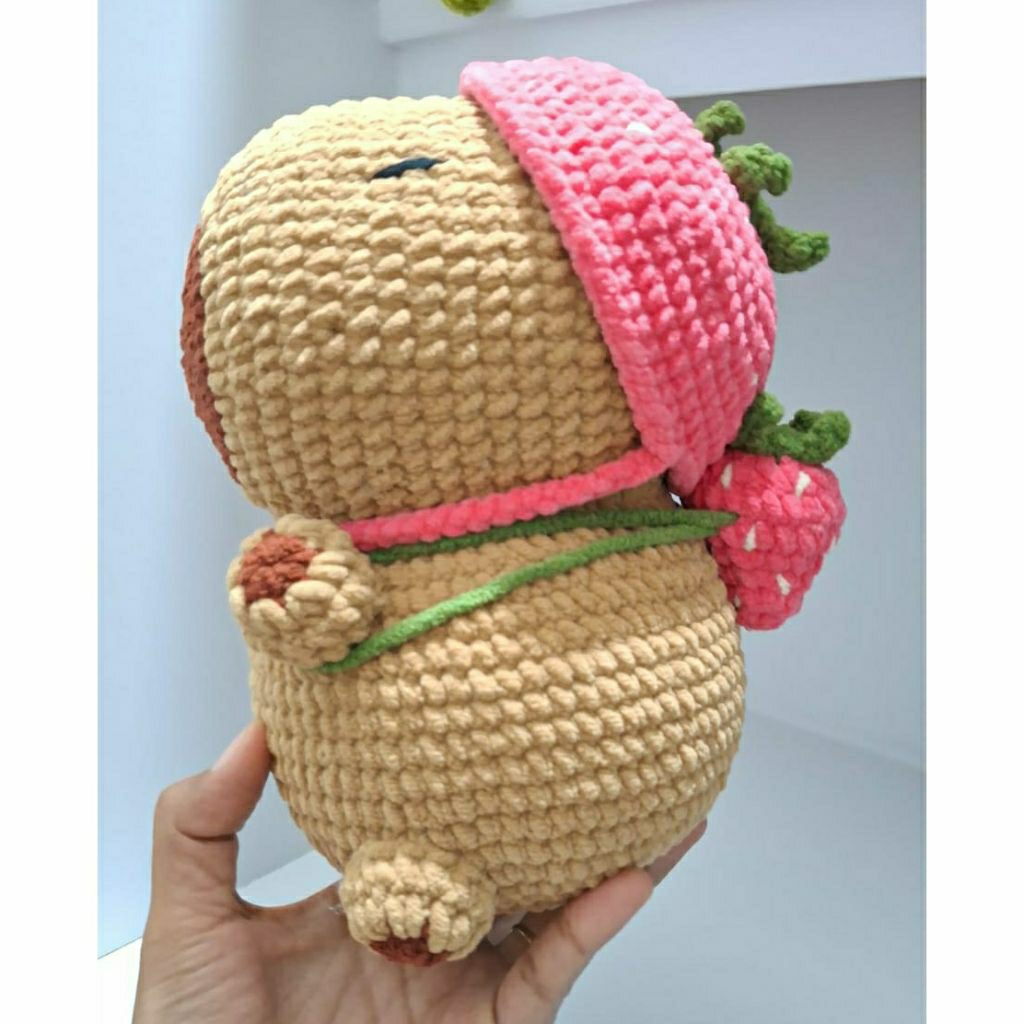 Jual Amigurumi Capibara Boneka Rajut Kapibara | Shopee Indonesia