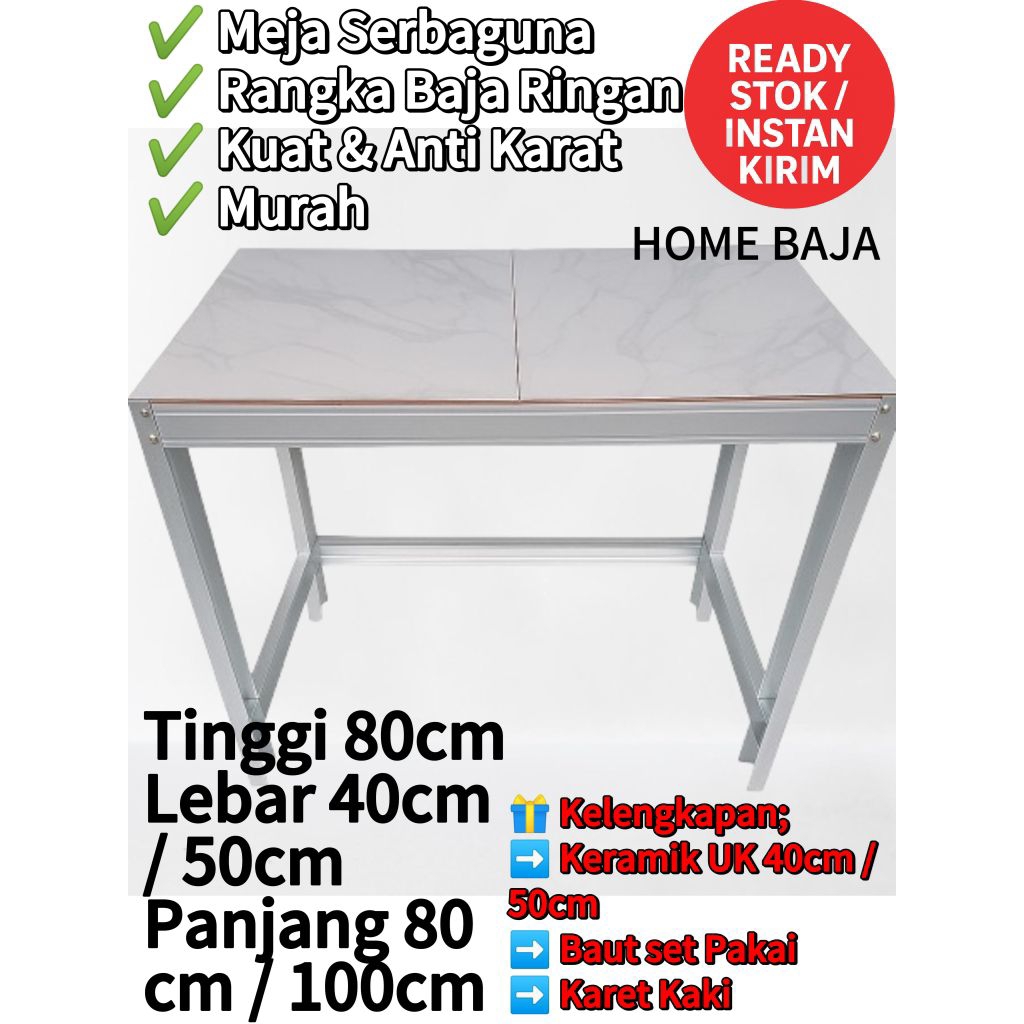 Jual Meja Kompor dan Meja Display Rangka Baja Ringan Alas Keramik Murah ...