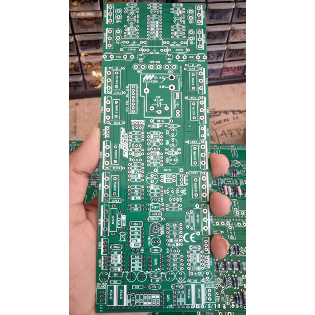 Jual Pcb H mini 2U 21cm double layers sudah FIX 100% Lengkap input ...