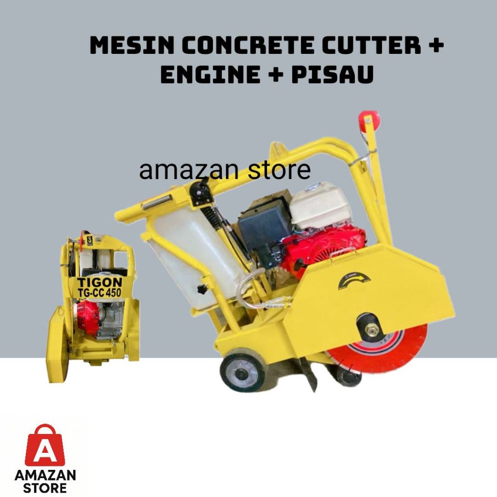 Jual Mesin Potong Aspal + Honda GX 270 HP + Mata 16" Asphalt Concrete ...