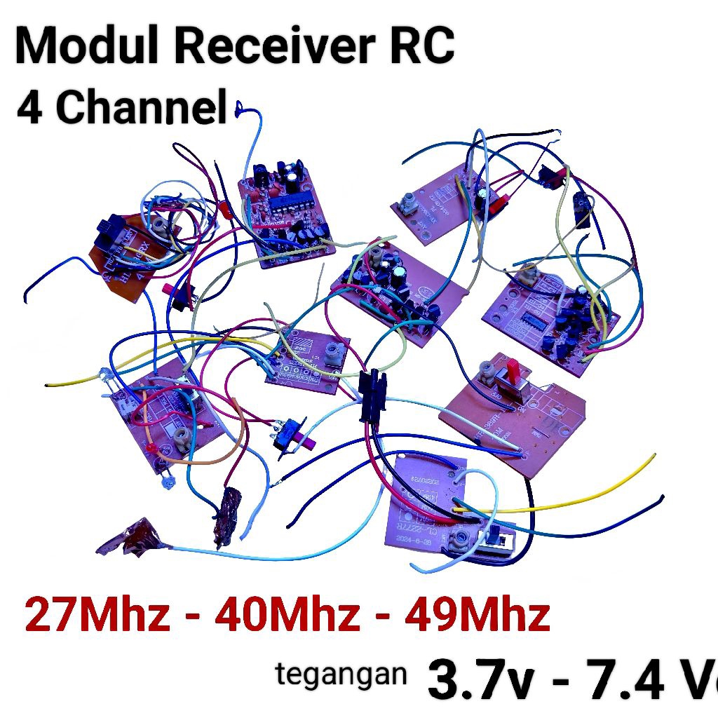 Jual Modul Receiver untuk Mobil Mainan RC Remote Control 4 Channel 27 ...