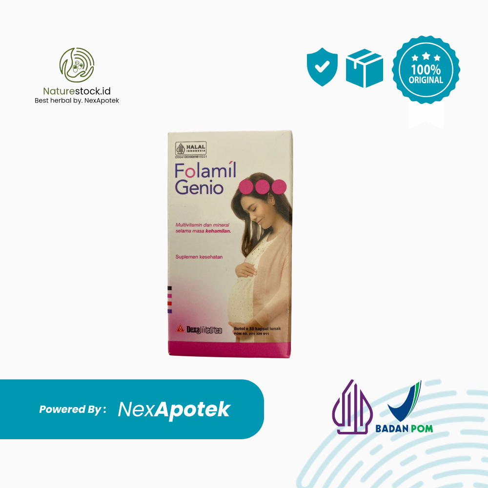 Jual Folamil Genio 30 Kapsul / nutrisi sehat ibu hamil | Shopee Indonesia