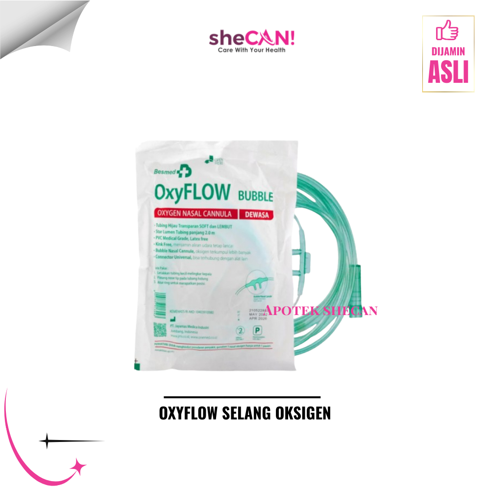 Jual NASAL OXYGEN Cannula OXYFLOW DEWASA DAN ANAK / Selang Oksigen ...