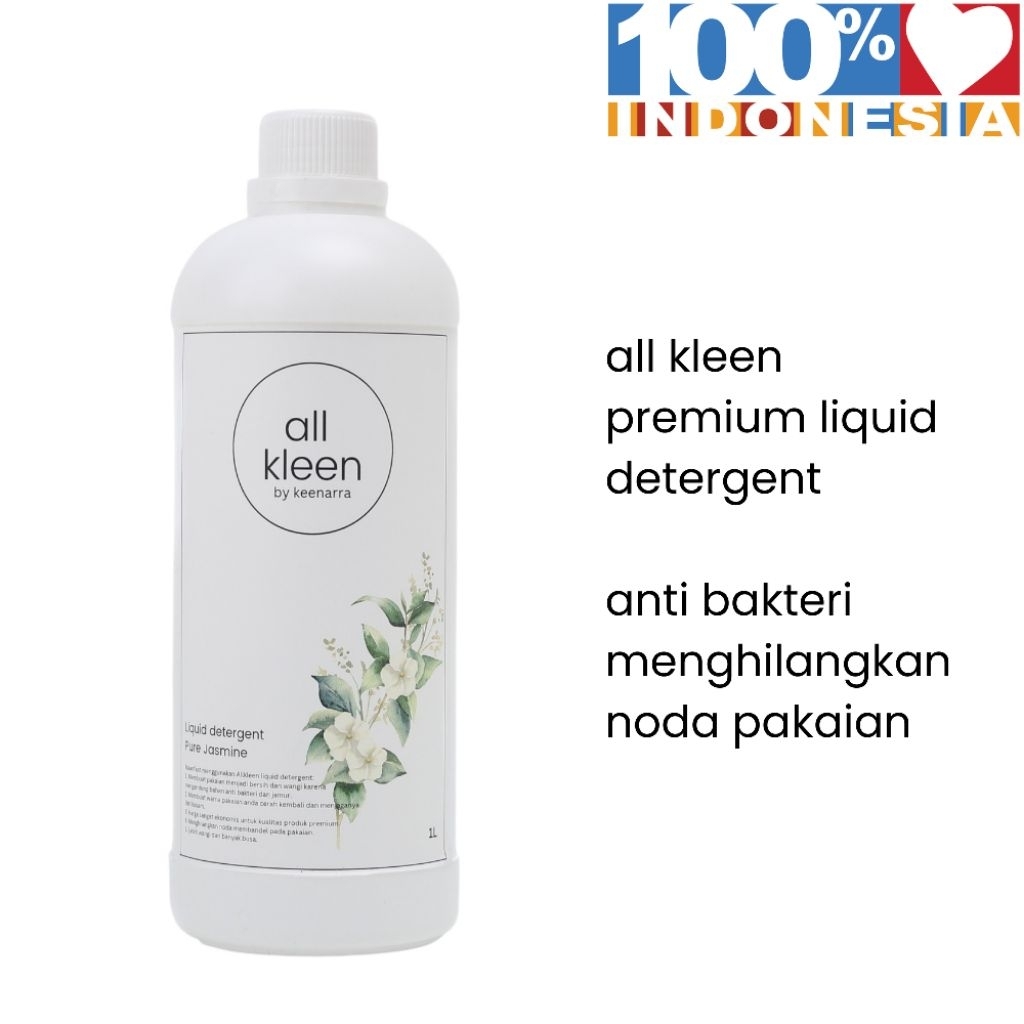 Jual Premium Liquid Laundry Detergent - Deterjen Cair Premium ALLKLEEN ...
