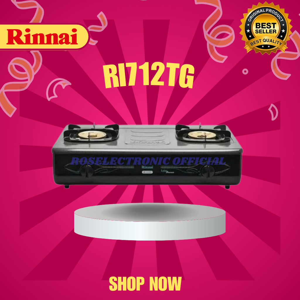 Jual KOMPOR GAS RINNAI 2 TUNGKU RI 712 TG/RI712TG/RI 712TG/RI712 TG/RI ...