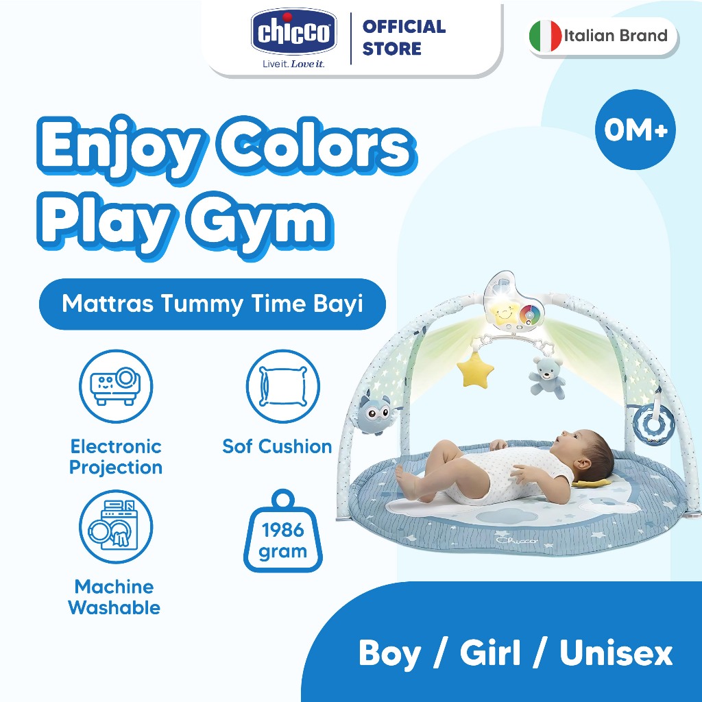 Jual CHICCO Toy First Dreams Enjoy Colors Play Gym 0m+ / Matras Main ...
