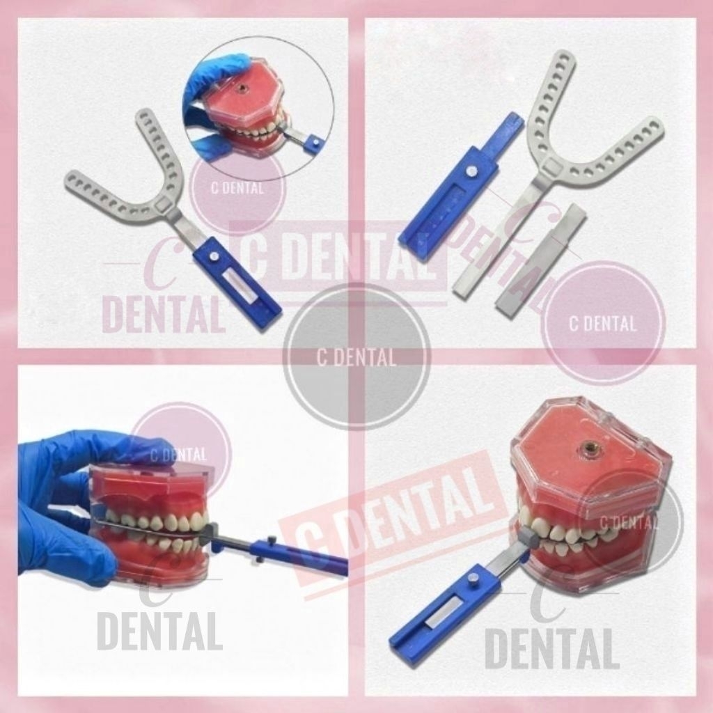 Jual Dental Prosthetic Occlusal Centric Sliding Gauge With Scale Bite ...