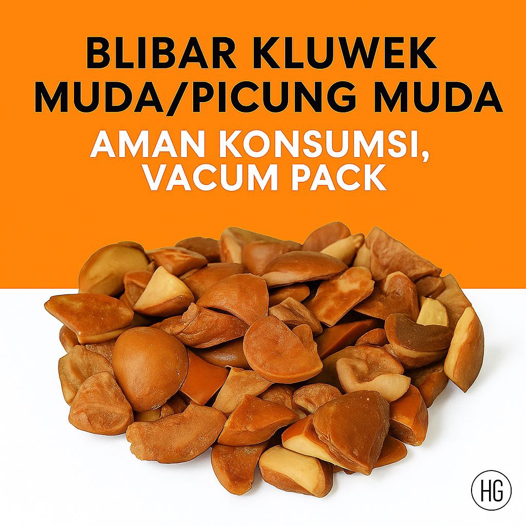 Jual Kluwek Muda / Blibar Picung Muda/ Pucung Kupas 500 gr Vacum Pack ...