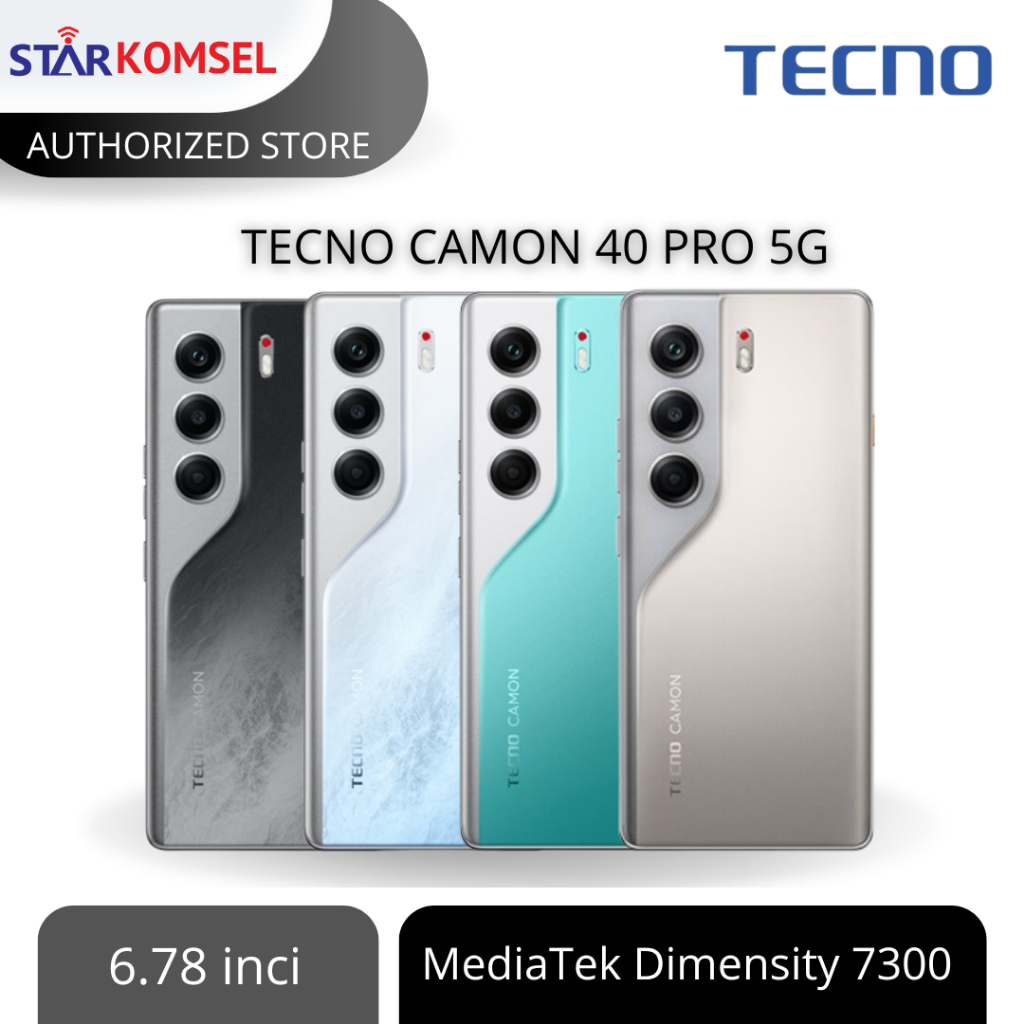 Jual HP TECNO CAMON 40 PRO 5G 8/256 | 12/256 GARANSI RESMI TECNO ...