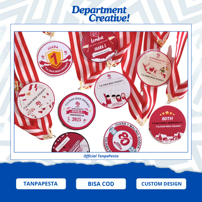 Jual medali Costum lomba juara 17 Agustus hari kemerdekaan - mendali ...