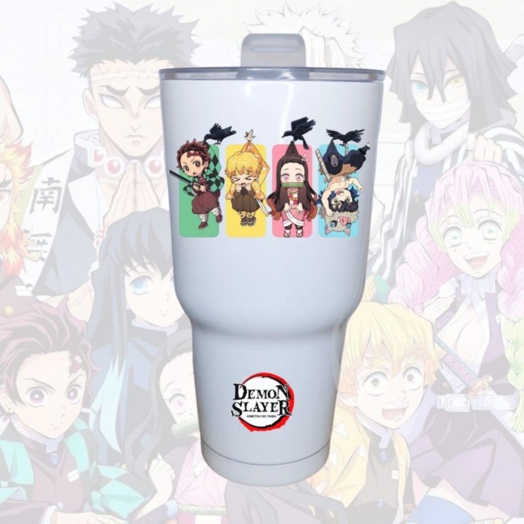 Jual tumbler mug big size 900ml tahan panas dingin edisi demon slayer ...