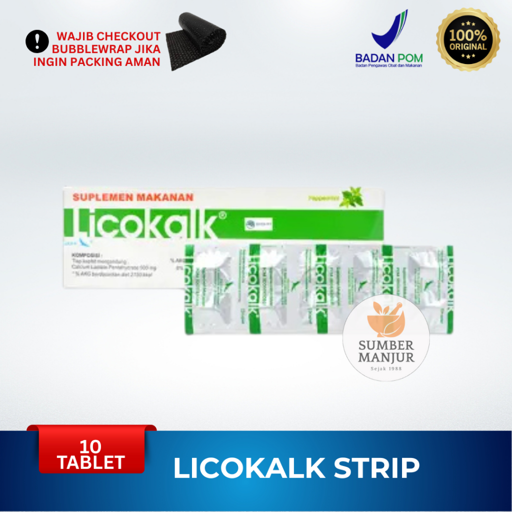 Jual LICOKALK STRIP | Shopee Indonesia