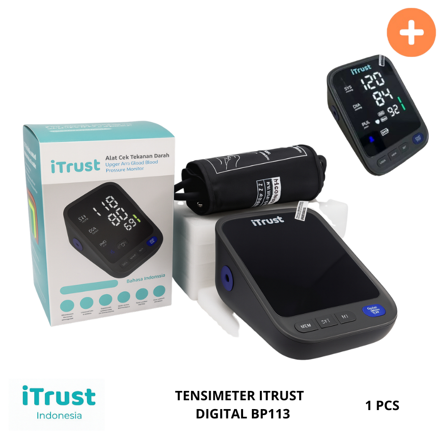 Jual Alat Cek Tensi Darah Digital iTrust FC-BP113 Tensimeter Elektrik ...