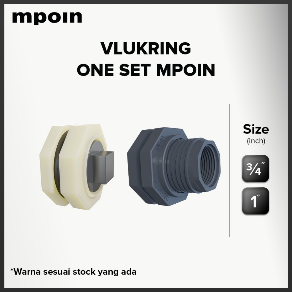 Jual Drat Outlet Drat Inlet Tangki air VLUKRING 3/4" 1" MPOIN AKSESORIS ...