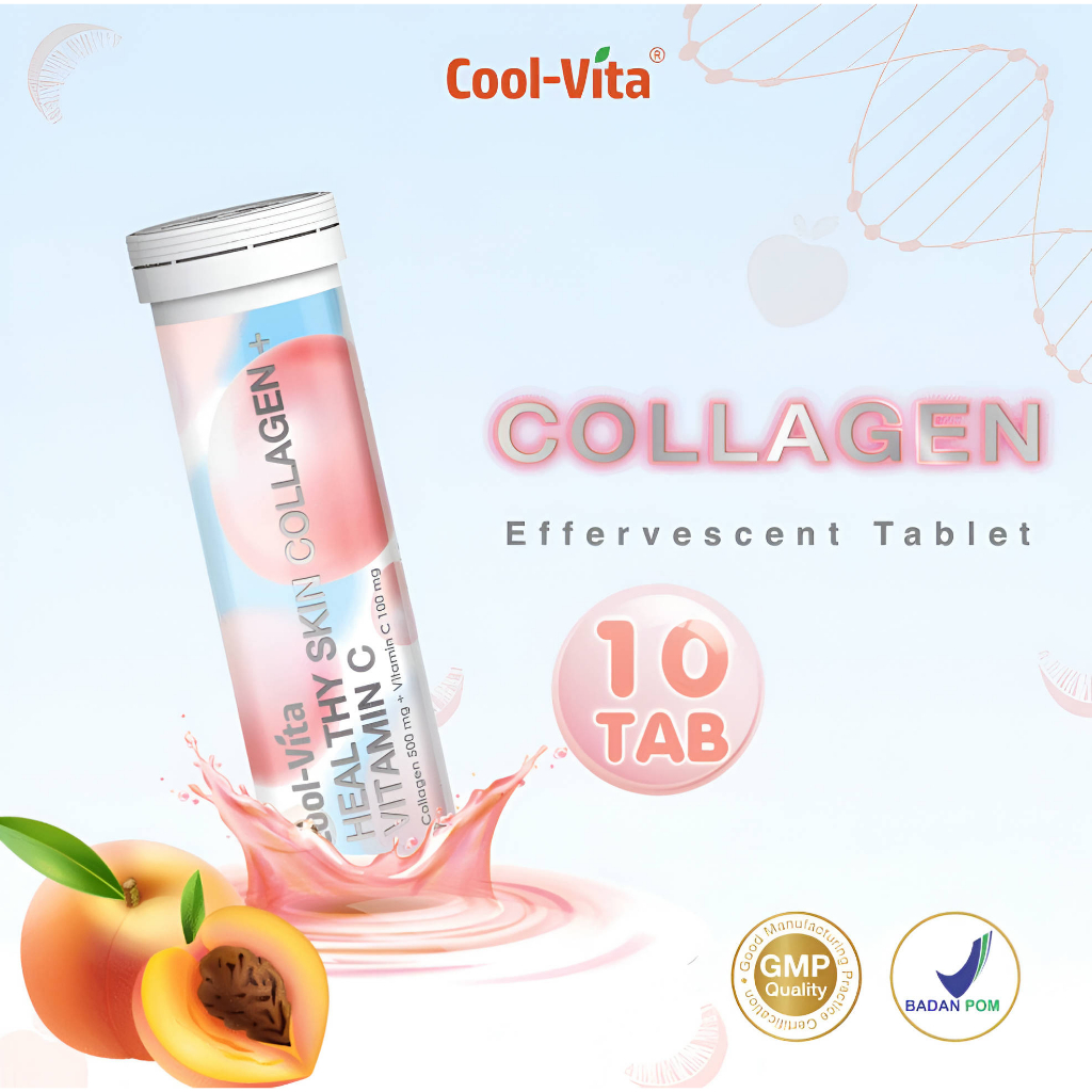 Jual [1 Tube - 10 Tablet] COOLVITA ORIGINAL Collagen Effervescent ...