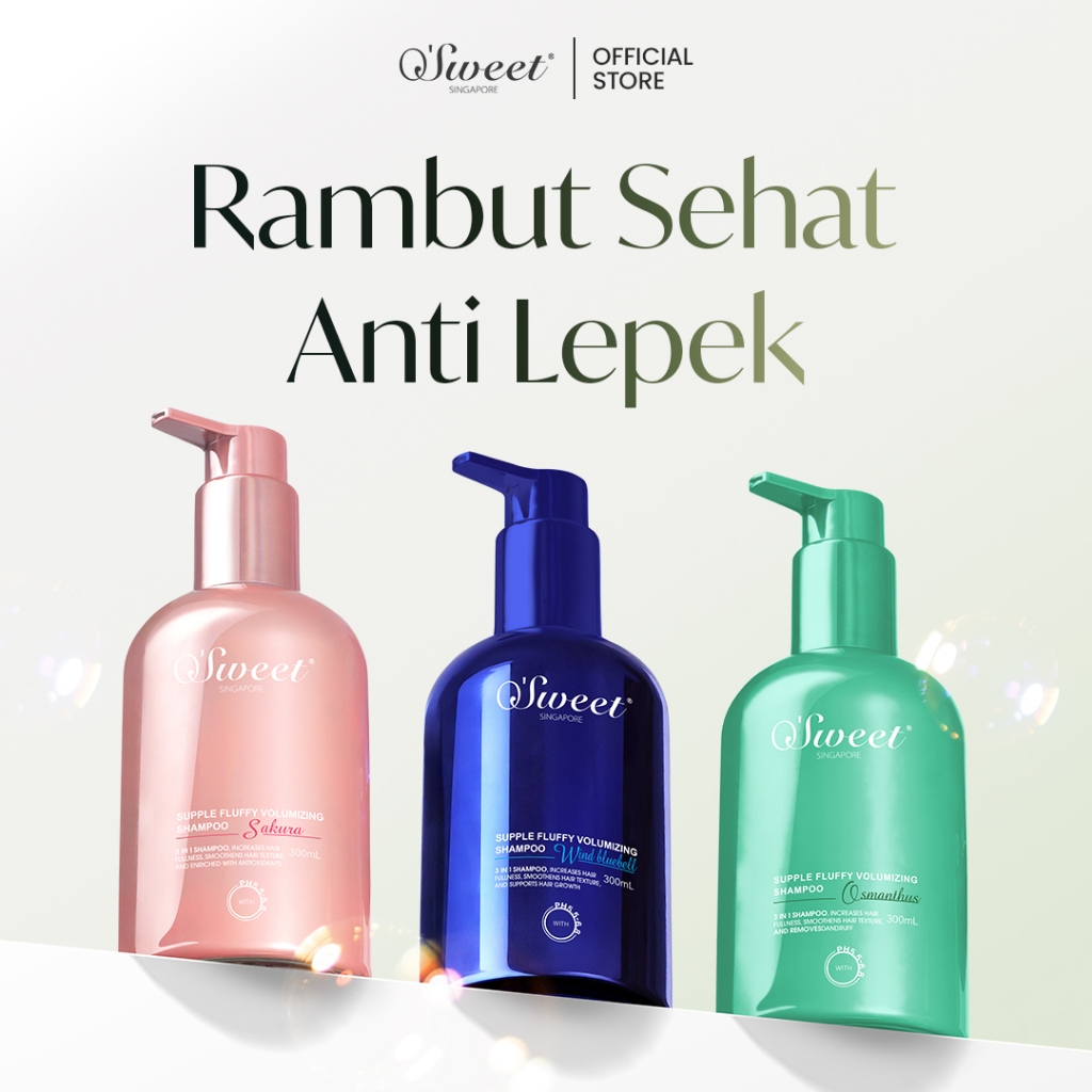 Jual O'sweet Singapore | Supple Fluffy Volumizing Shampoo | 3 Varian ...