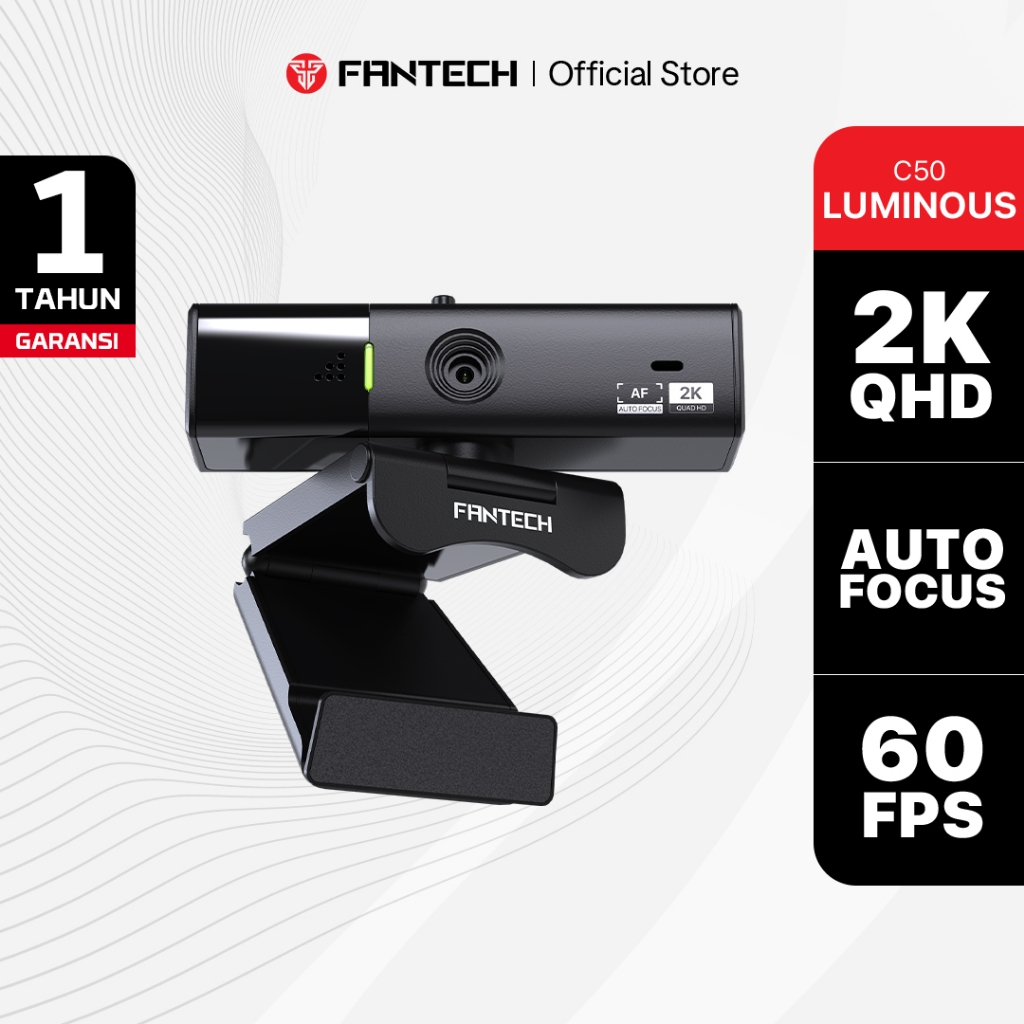 Jual Fantech Webcam 2K Quad HD 60 FPS 1080p Auto Focus LUMINOUS C50 for ...