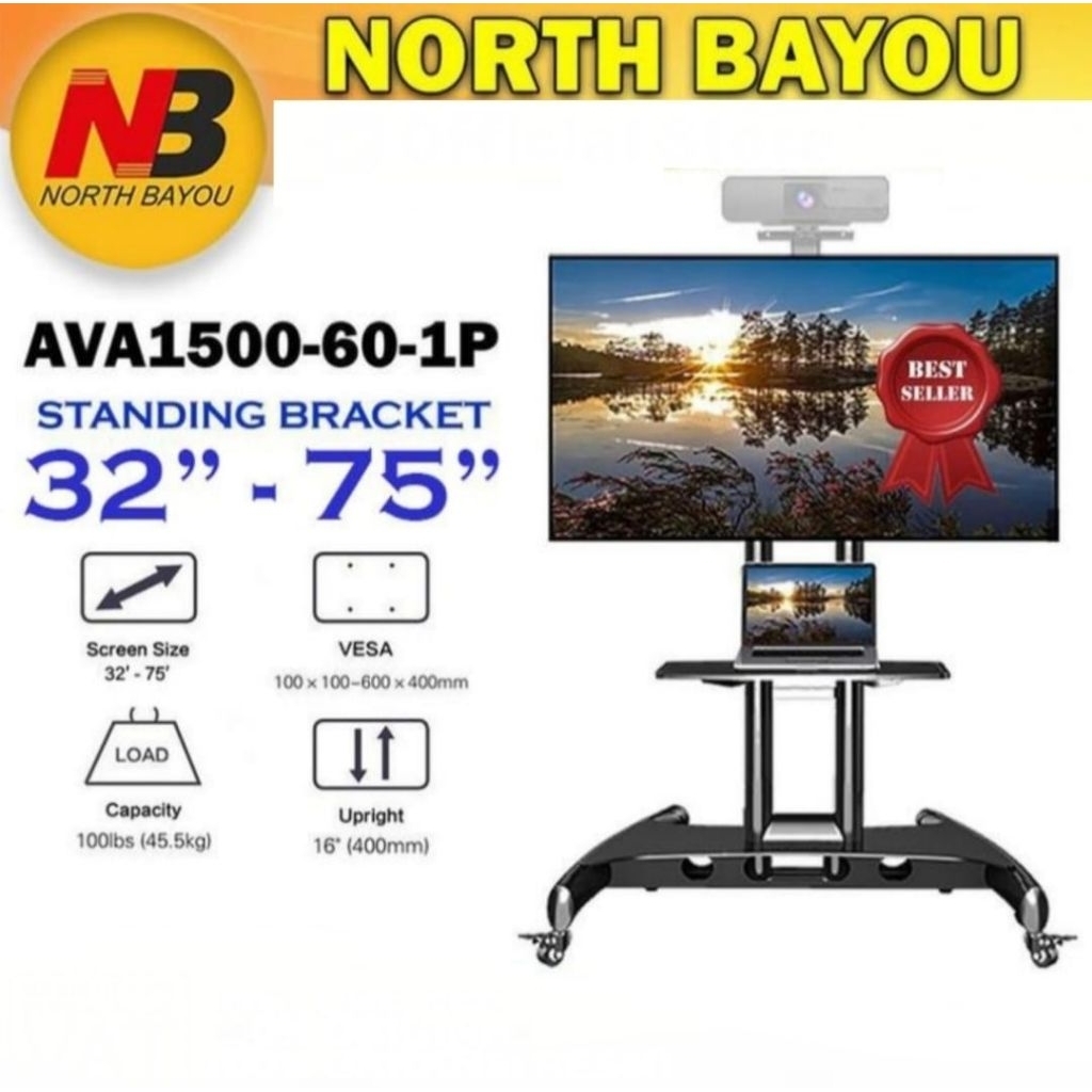Jual Bracket Standing NB AVA 1500 TV Led Lcd Monitor 32"-75" Inch ...