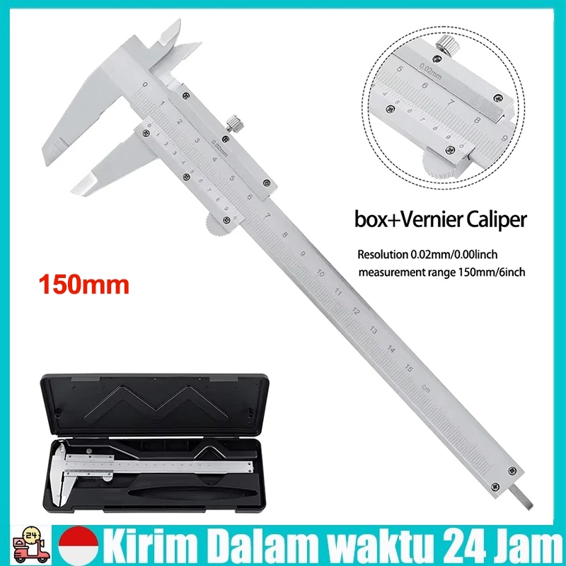 Jual 【Stok Tersedia】Vernier Manual Caliper 150 mm 530-312 0.02 Sigmat 6 Inch Jangka Sorong 0 ...
