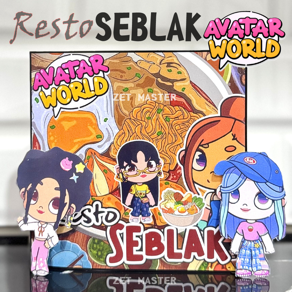 Jual Paper doll house AVATAR mainan edukasi anak perempuan toca boca ...