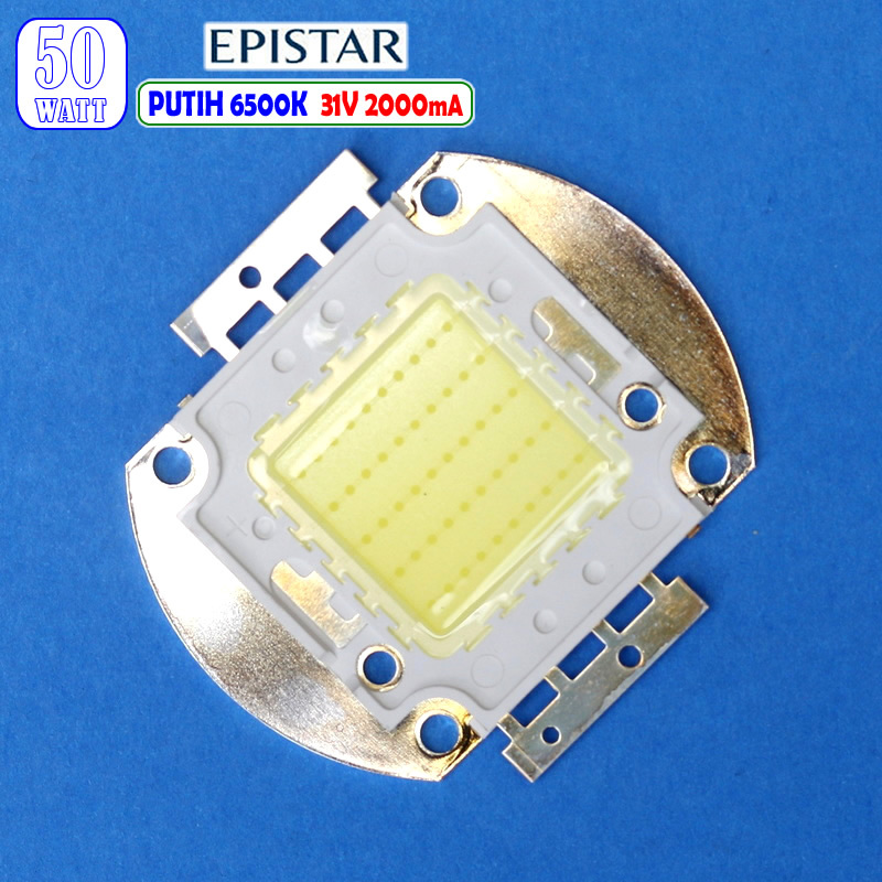 Jual HPL 50W Oval Led 6000K 6500K Putih Mata Lampu Led Taman Sorot ...