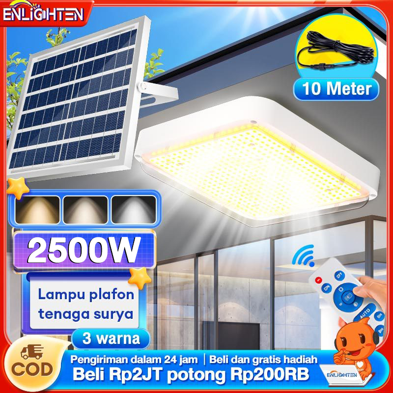 Jual 【Garansi 10 tahun】 Lampu tenaga surya lampu plafon Solar Ceiling ...