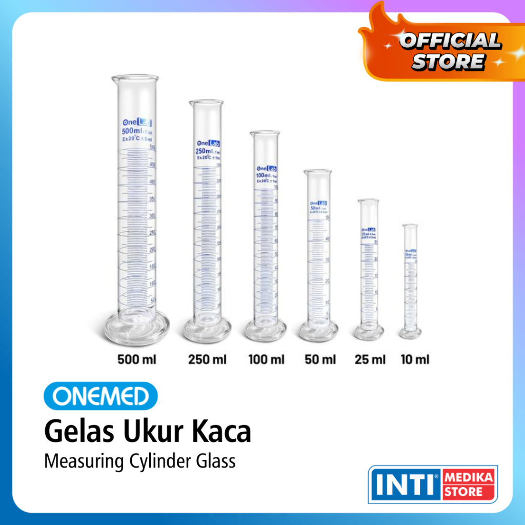 Jual ONEMED - Gelas Ukur Kaca Laboratorium | Measuring Cylinder Glass ...